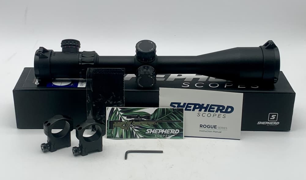 New Shepherd Rogue 6-24x50 Scope w/ Rings Standard Reticle NIB Long ...