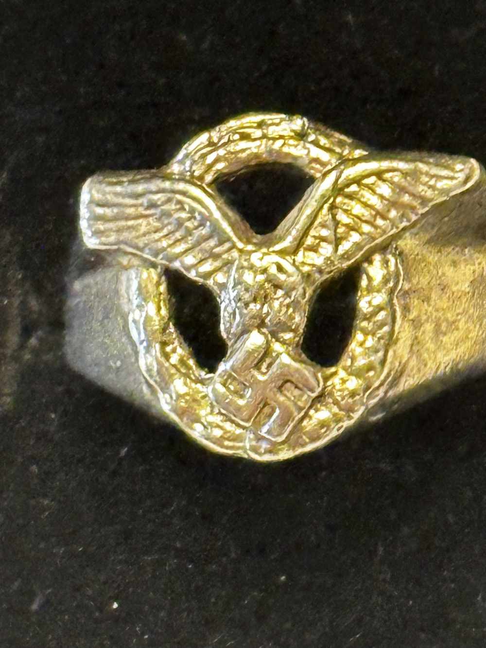 WWII WORLD WAR TWO GERMAN PILOTS RING SILVER MARKED 825 835 ? - WWI ...