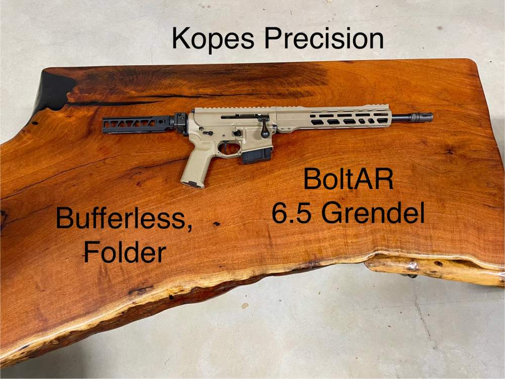 Kopes Precision BoltAR 6.5 Grendel 12.5" Pistol Folding Stock Bolt ...
