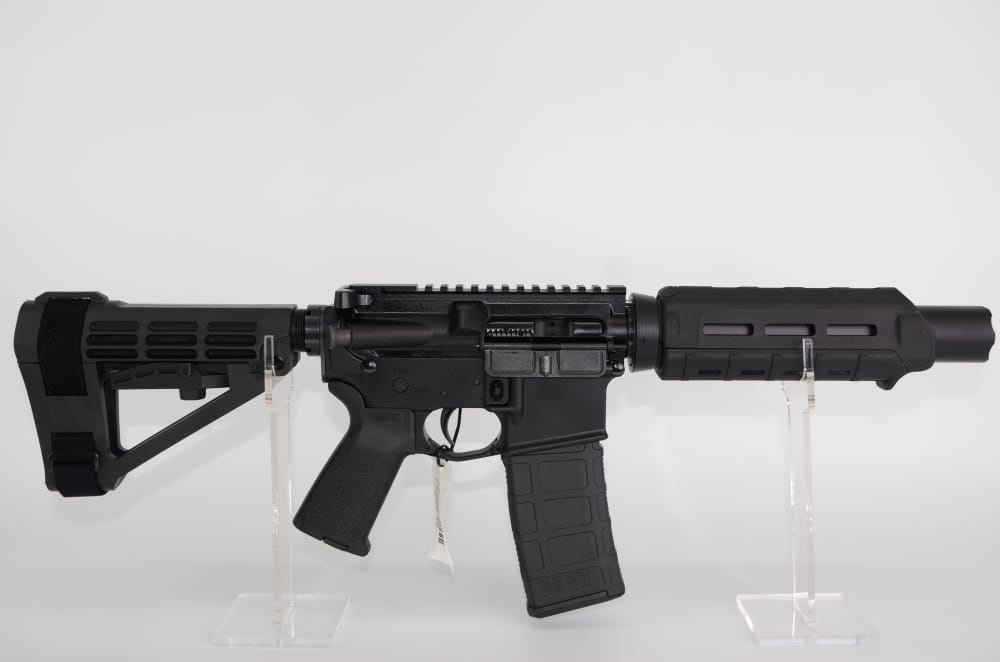 Palmetto State Armory (PSA) AR-15 Pistol 7" 5.56 Marauder SB4 & Optic ...