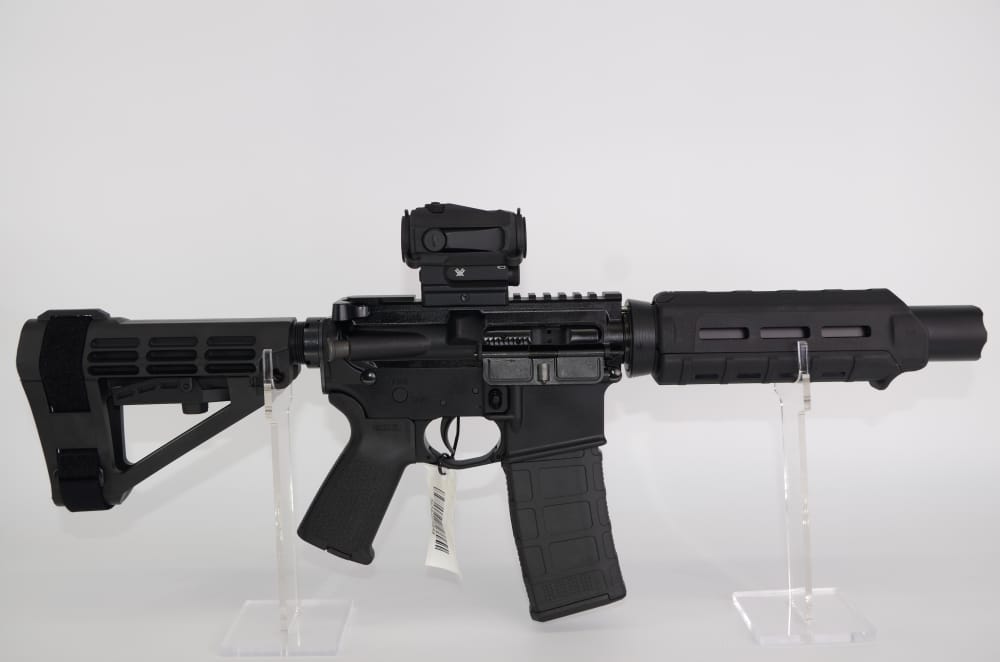 Palmetto State Armory (PSA) AR-15 Pistol 7" 5.56 Marauder SB4 & Optic ...
