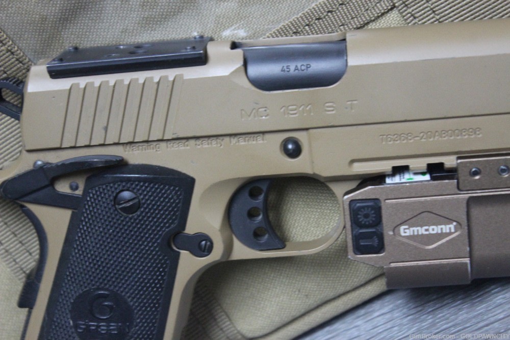 GIRSAN MC 1911 S T with case and Gmconn® Tactical Gun Light Laser Sight ...