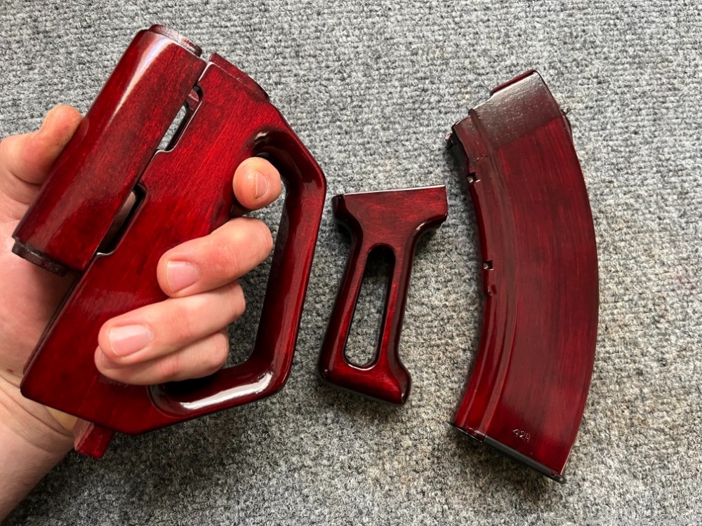 Custom AK Pistol Hand Guard Set w/ Skeletonized Pistol Grip AKM AK47 ...