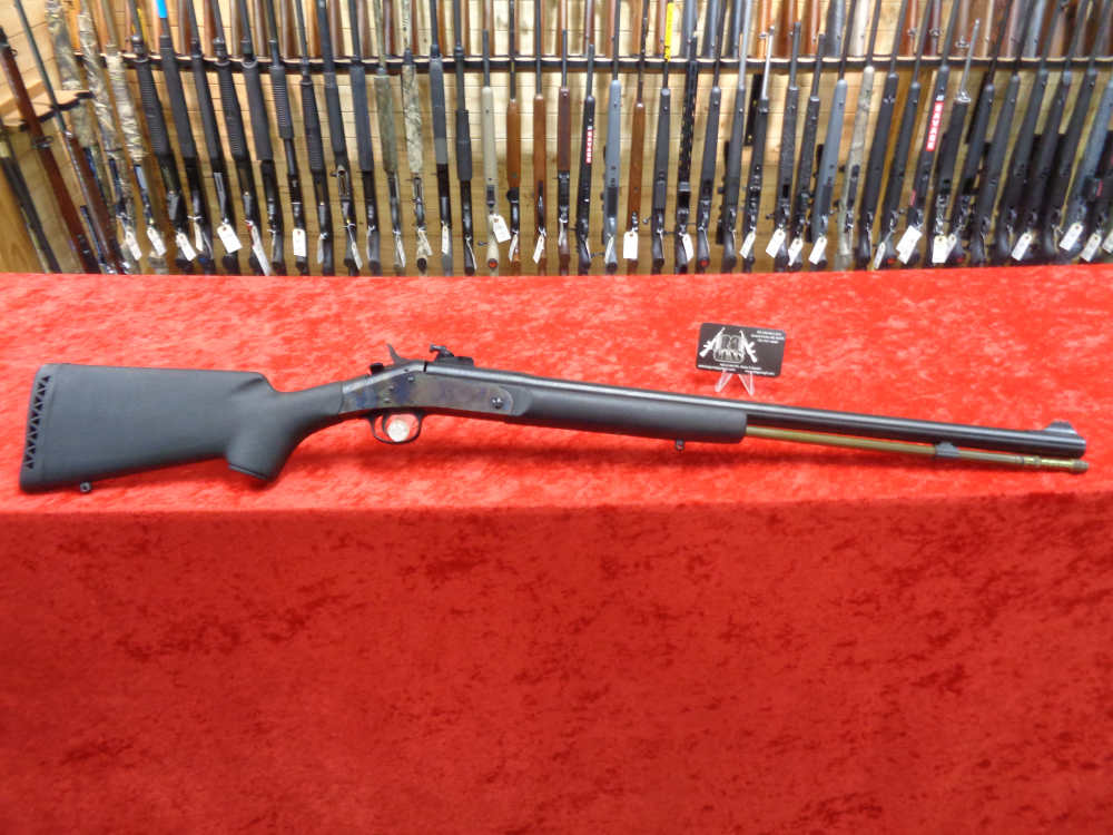 NEF HUNTSMAN 50 Caliber IN LINE Barrel Hammer Break Open Black Powder ...