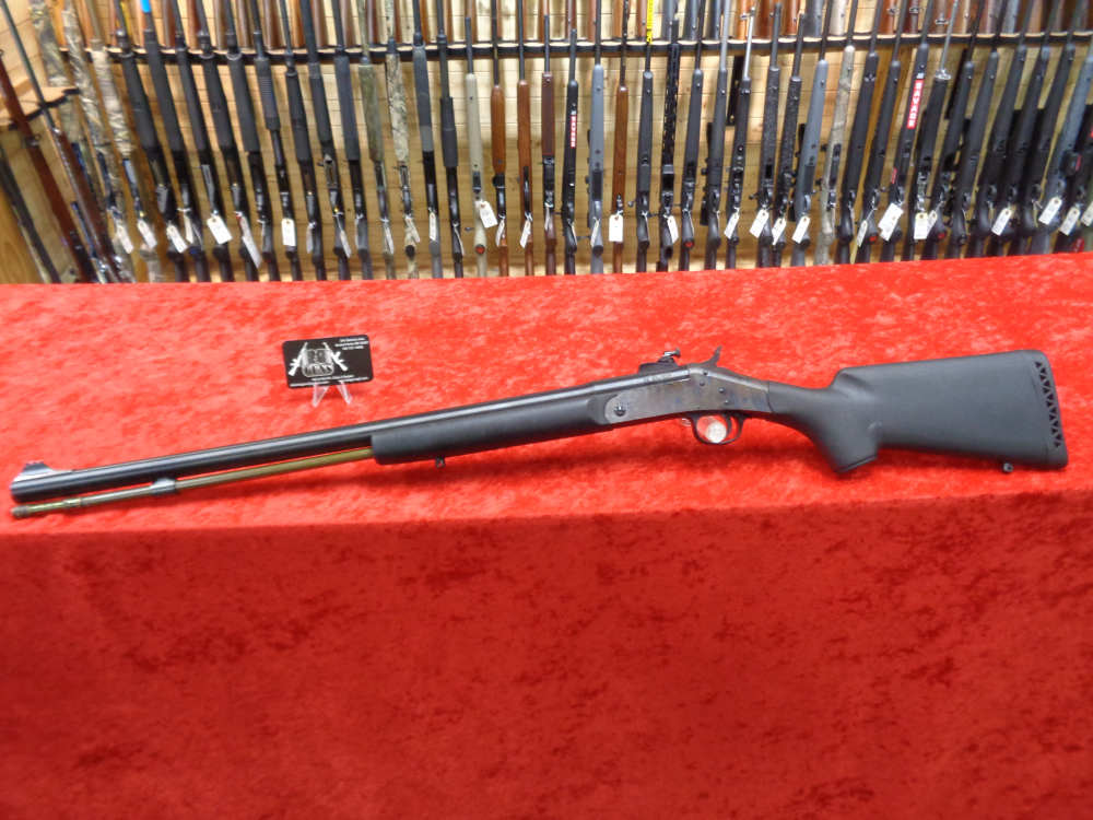 NEF HUNTSMAN 50 Caliber IN LINE Barrel Hammer Break Open Black Powder ...