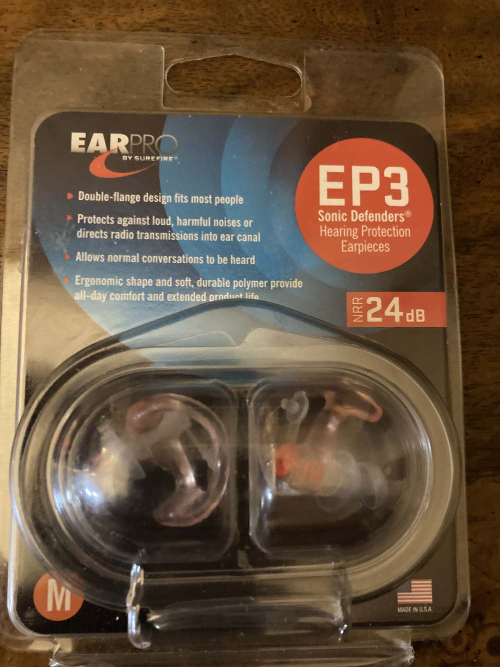 Surefire EarPro EP3 24 DB Sonic Defenders Hearing Protection Earplugs ...