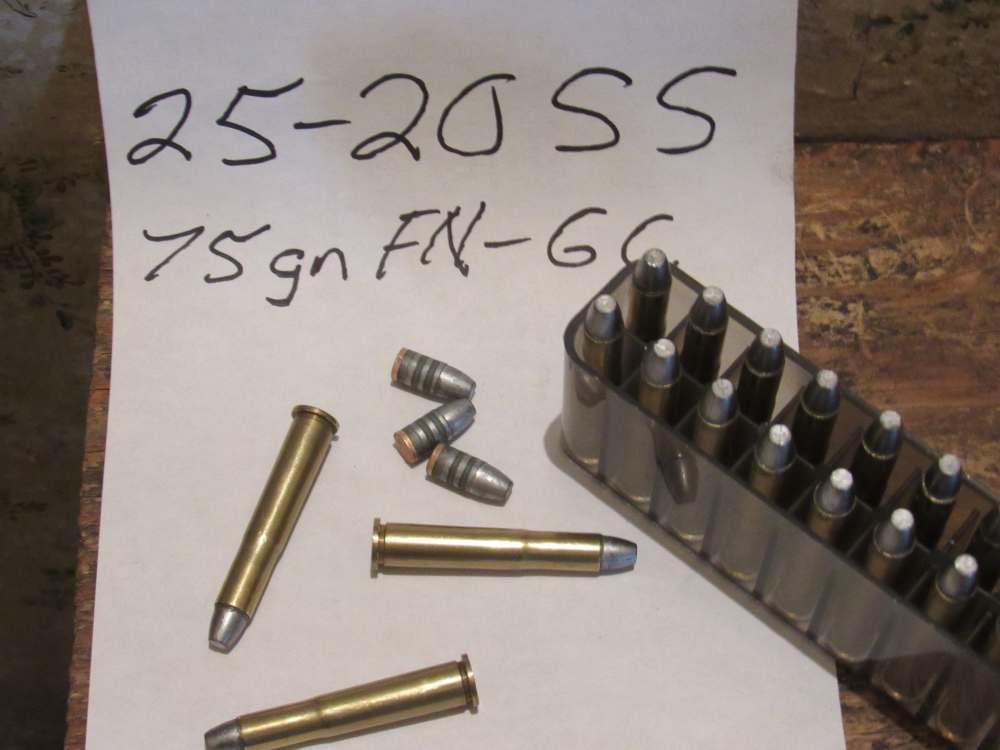 20 Rounds - 25-20 SS 74gn flat nose gas checked ammo - Rimfire Ammo at ...