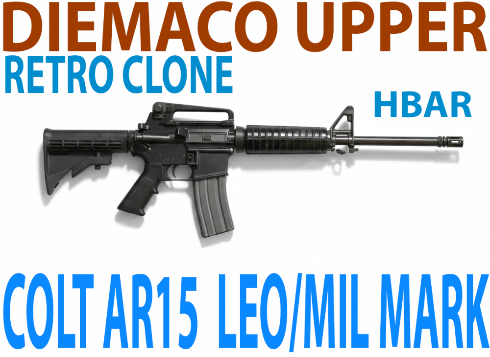 Colt AR15 M4 16" DIEMACO LEO Military Restricted Lower Retro Clone ...