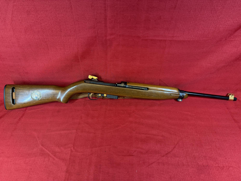WW II Commemorative M1 Carbine, .30 carbine. gold plating. - Semi Auto ...
