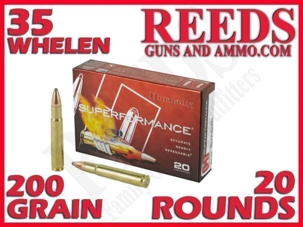 Hornady Superformance 35 Whelen 200 Grain SP 81193 - Rifle Ammo at ...