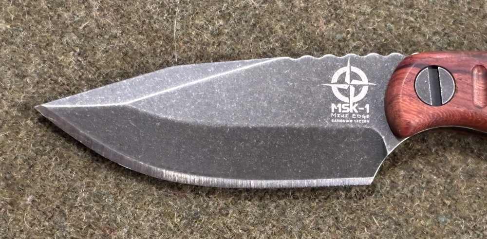 Like New Used - MSK-1 Mini Edge Knife - Black Wood Handle - Kydex ...