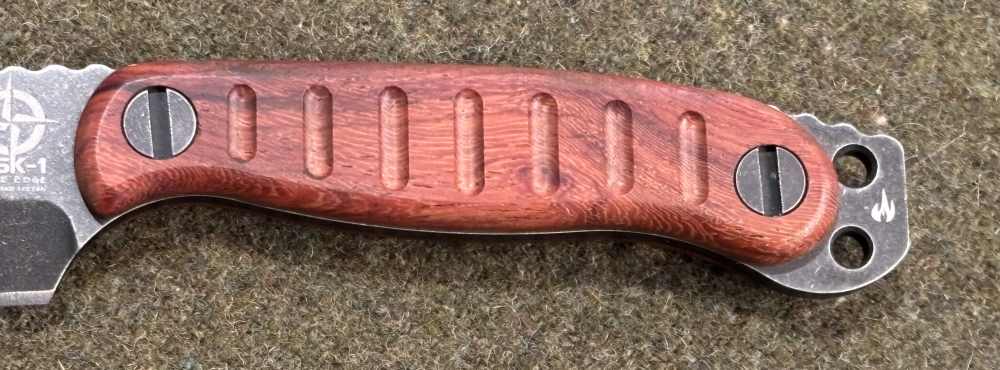 Like New Used - MSK-1 Mini Edge Knife - Black Wood Handle - Kydex ...