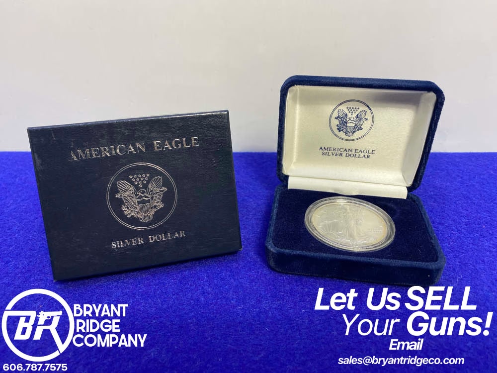(1) 2000 American Silver Eagle *1oz FINE SILVER* Original Display Case ...