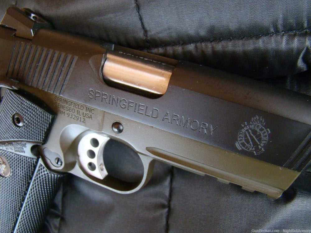Springfield 1911 Loaded Marine Corps Operator .45ACP Pistol ODG rail CA ...